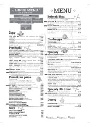Menu Nowowiejska ⋆ Restauracja Pełną Parą